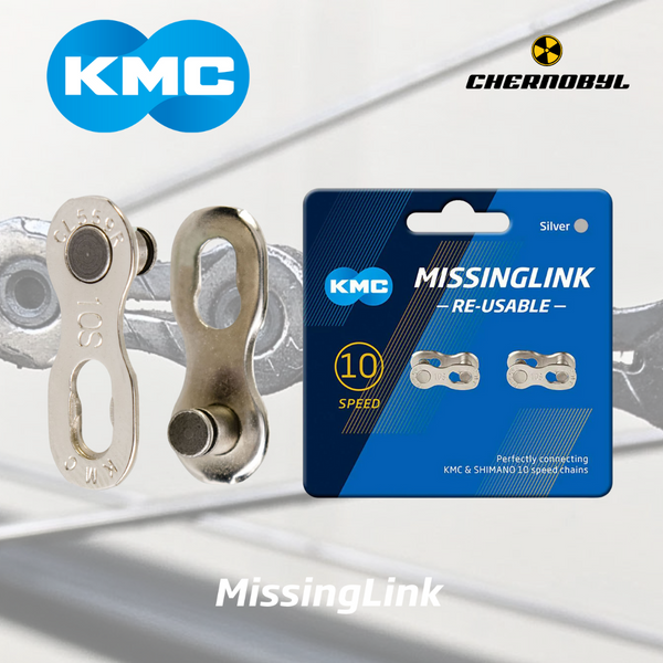 KMC CL559R Silver 10 Velocidades - Eslabón Rápido Reutilizable (Missin – Chernobyl MTB Bolivia